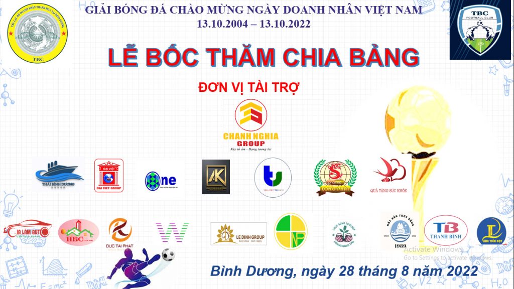 Lễ bốc thăm chia bảng giải bóng đá TBC